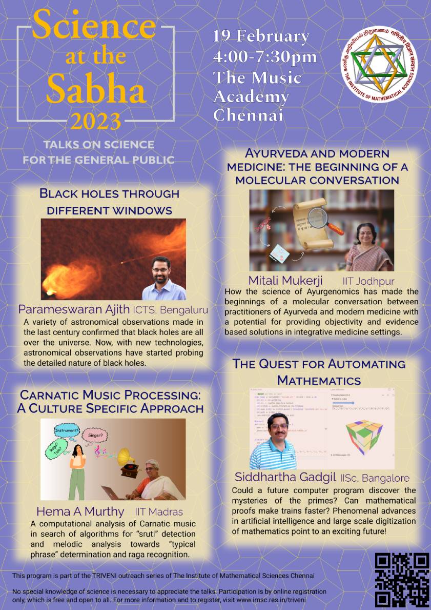 Chennai: Science at the Sabha - Feb. 19, 2023